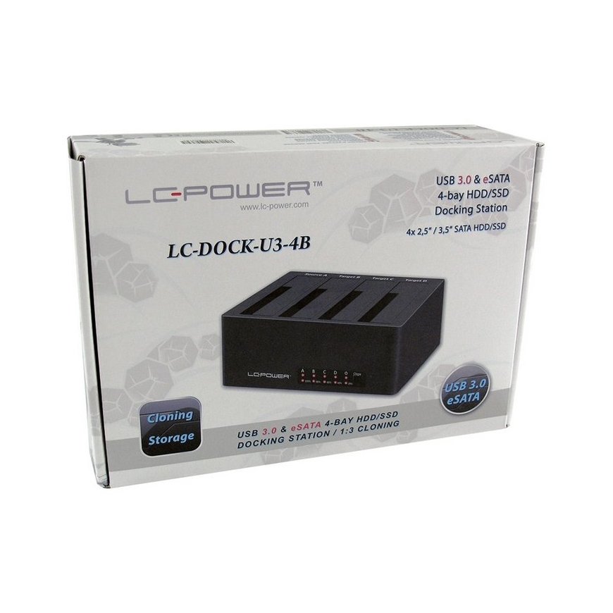 LC-Power LC-DOCK-U3-4B storage drive docking station USB 3.2 Gen 1 (3.1 ...