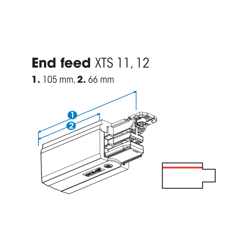 Csdk Sl GLOBAL Trac Pro 4 Core Track Termination with Power Supply ...