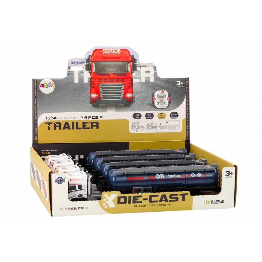 Lean Toys Fuel tank truck TIR 1:24 Trailer Sounds Lights buy in the ...