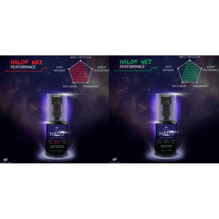 Chain lubricant Finish Line HALO Wax+Wet Combo 120ml + Smart Luber (5+5 units) 0036121973848 ...
