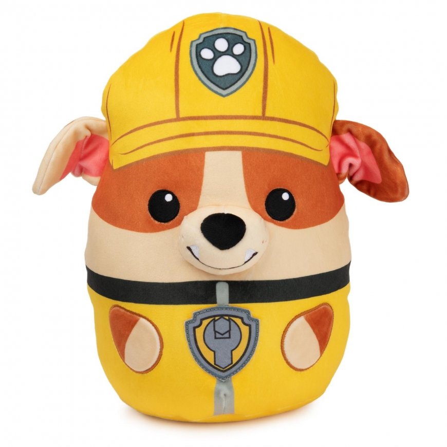GUND PAW Patrol Rubble Squish Plush, Official Toy from the Hit Cartoon ...