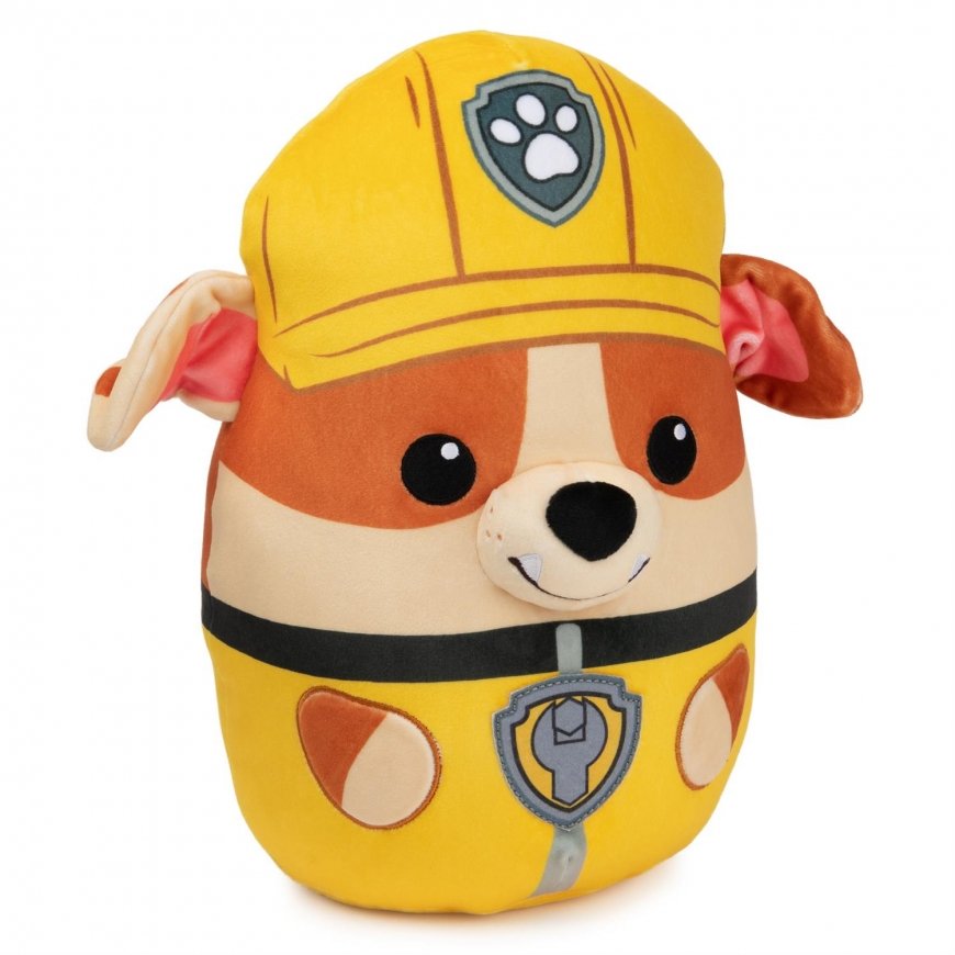 GUND PAW Patrol Rubble Squish Plush, Official Toy from the Hit Cartoon ...
