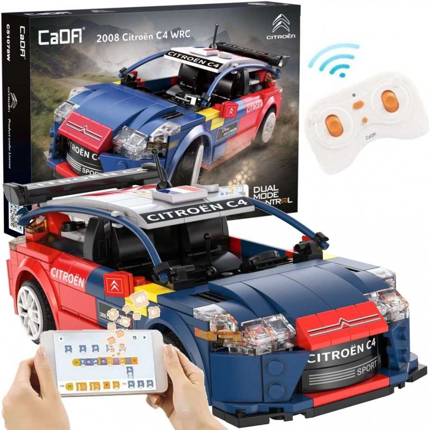 CaDA Building Blocks RC Racing Car Citroen C4 WRC Racing Car Sports Car ...