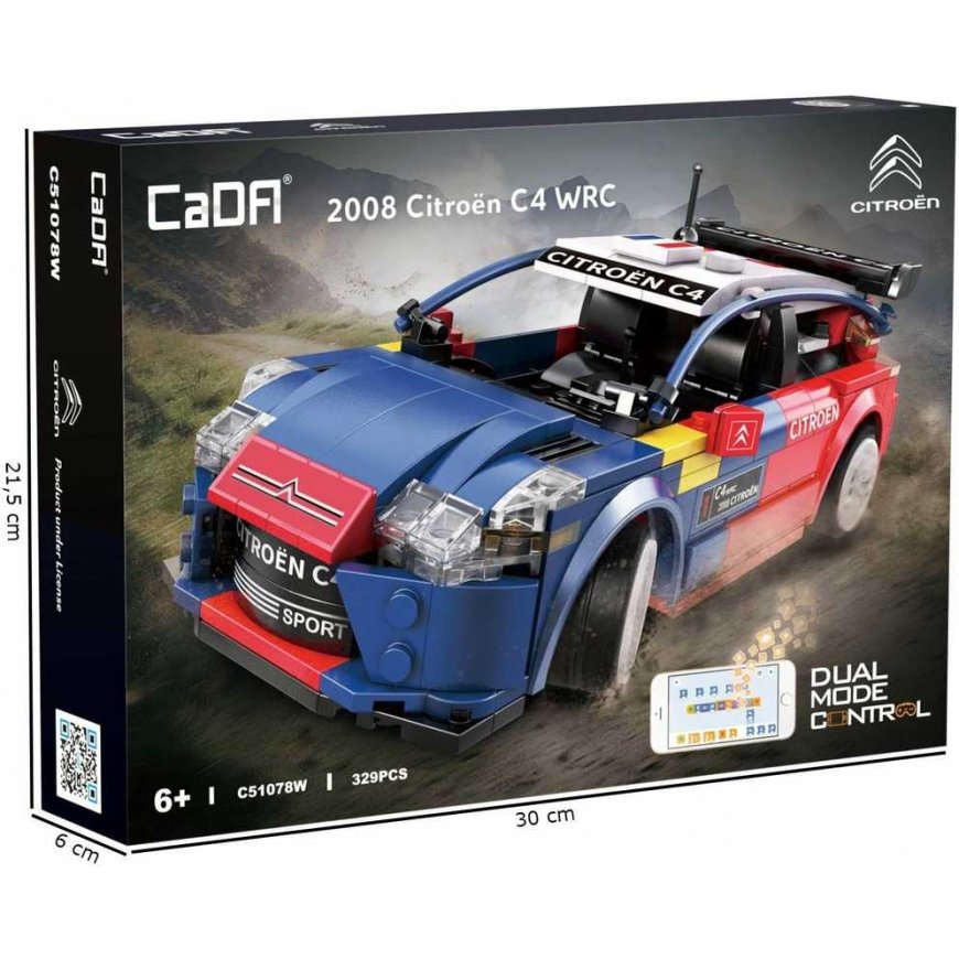 CaDA Building Blocks RC Racing Car Citroen C4 WRC Racing Car Sports Car ...
