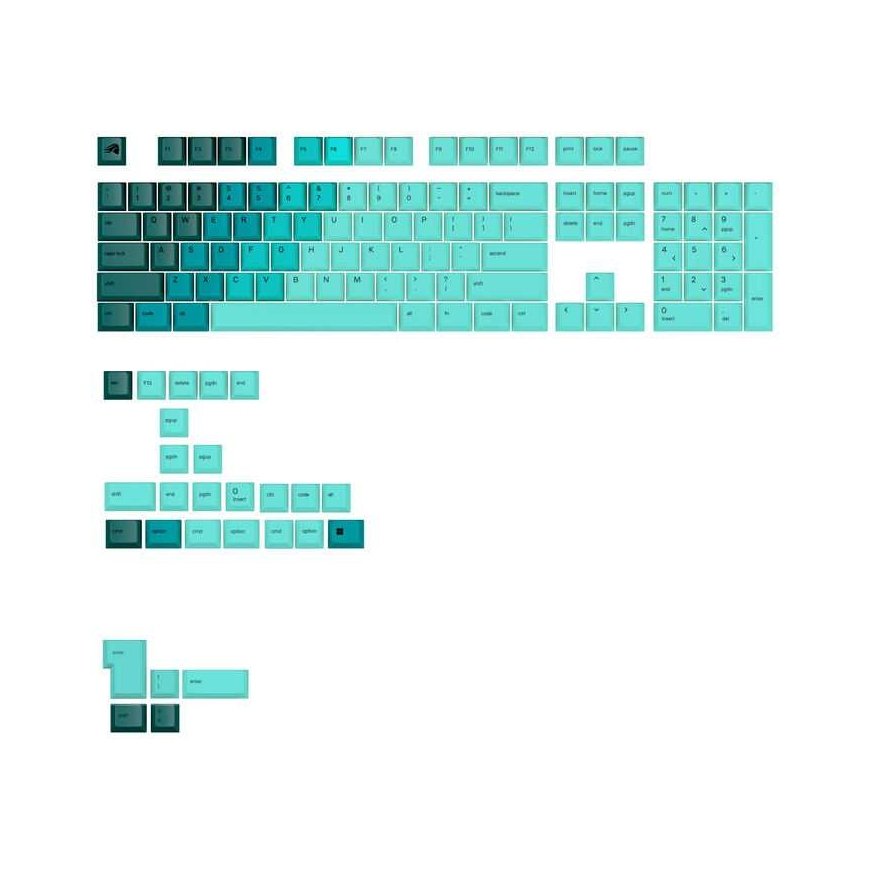 Keyboard Glorious GPBT Gradient Keycaps, ANSI Layout (US), PBT, Dye-Sub ...
