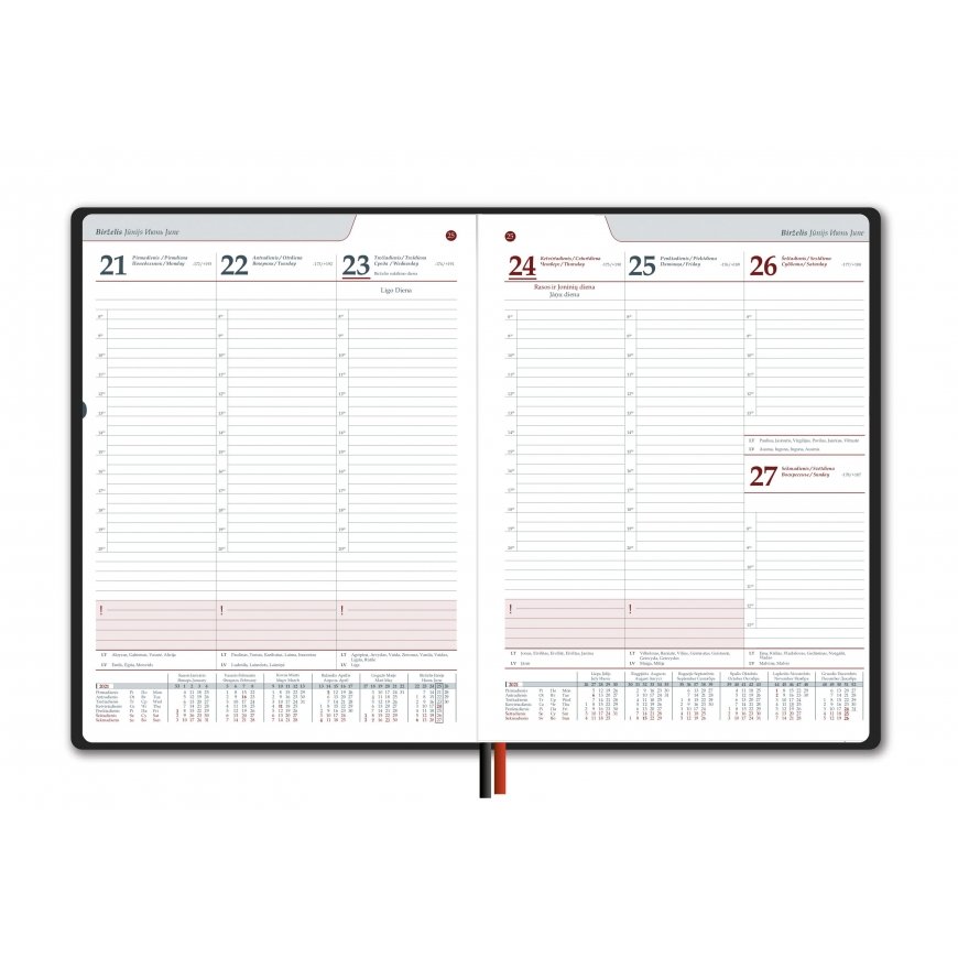 FAT Calendar EXTRA SHINE, 2024, PU, A4, silver osta verkkokaupasta Frog.ee