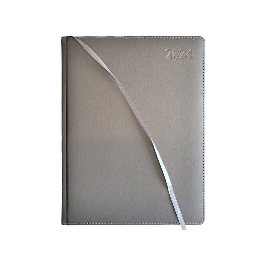 FAT Calendar EXTRA SHINE, 2024, PU, A4, silver osta verkkokaupasta Frog.ee