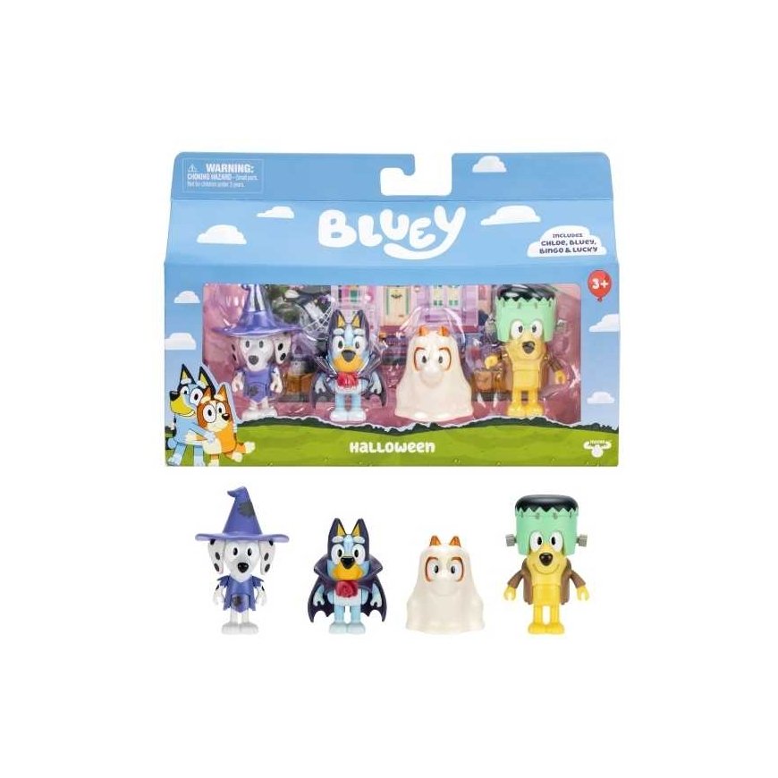 Bluey BLUEY Figure 4pk Costume Party 90266 osta veebipoest Frog.ee