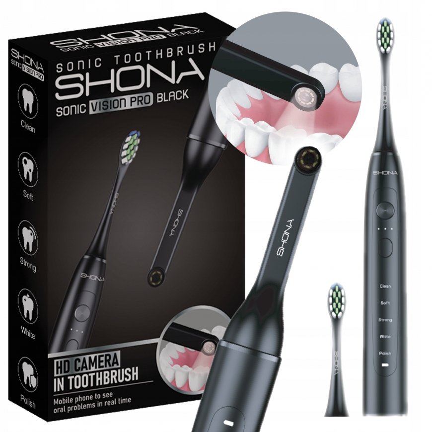 Toothbrush Shona Med Shona Sonic Vision Pro + camera Wi-Fi black ...