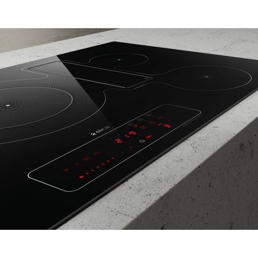 Elica NIKOLATESLA FIT 3Z BL/A/72 Black Built-in Zone induction hob 3 ...
