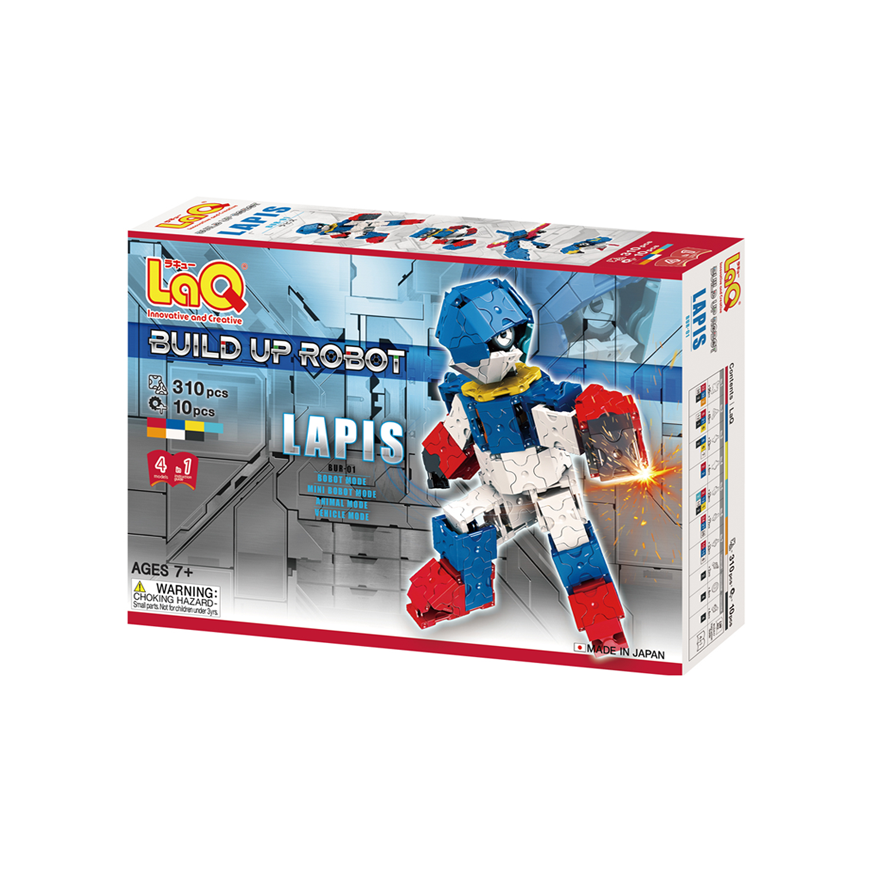 Japanese educational constructor LaQ "Robot Lapis" (310 parts, 10 ...