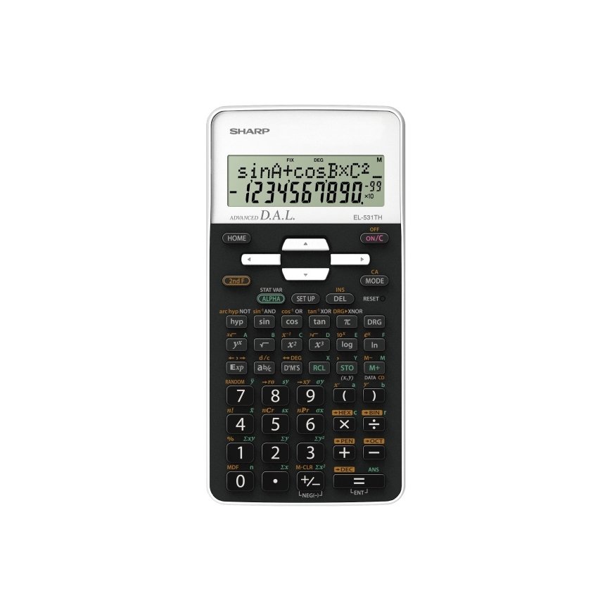 Sharp EL531TH calculator Pocket Scientific Black, White EL-531TH-WH buy ...