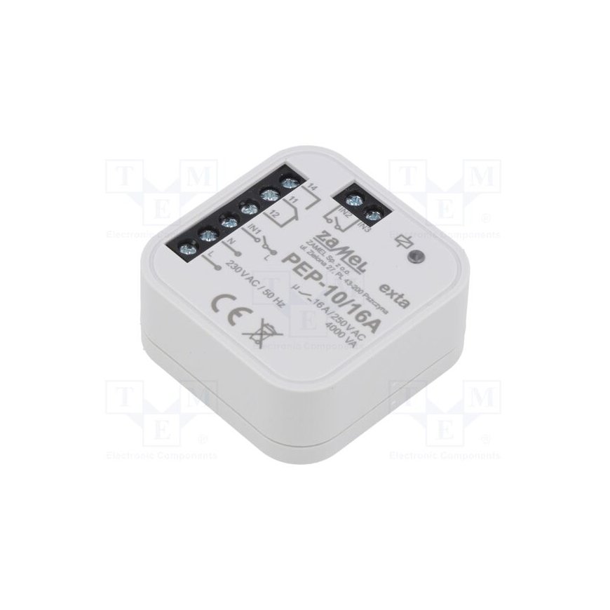 Zamel EXT10000320 Potential-free, flush-mounted relay module 16A 230V ...