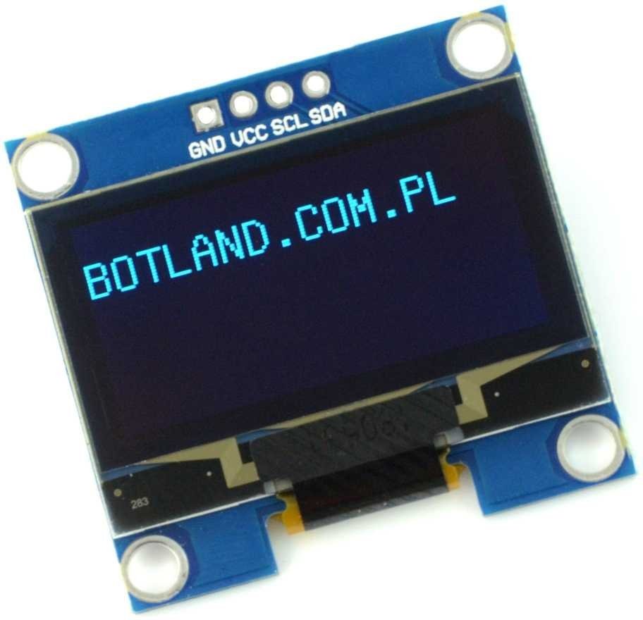 Oem OLED blue graphic display 1.3" 128x64px I2C v2 - blue symbols AN ...