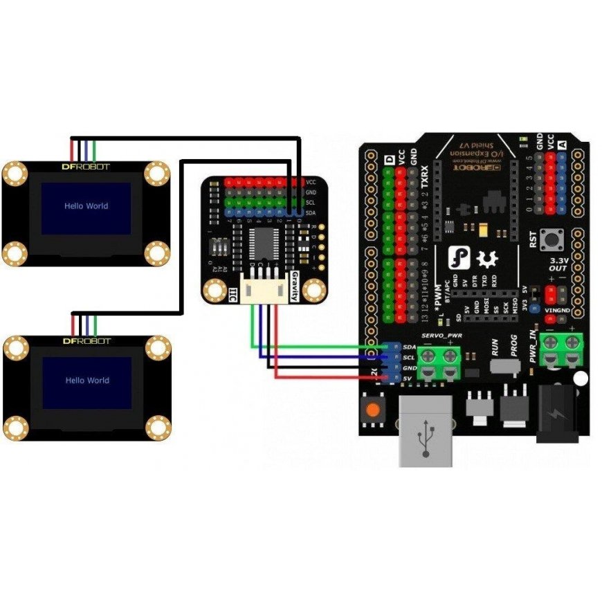 DFRobot Gravity digital I2C 8-channel multiplexer AN-12628 buy in the ...
