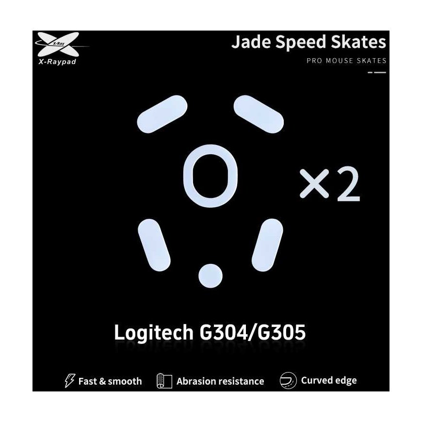 X-Raypad Jade uisud Logitech G304 & G305 Valged 2 tk. (Valged ...