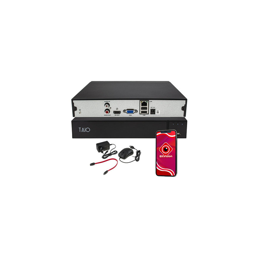 Taio NVR-8-8MP-F 9 channel 4K IP recording device buy in the online ...