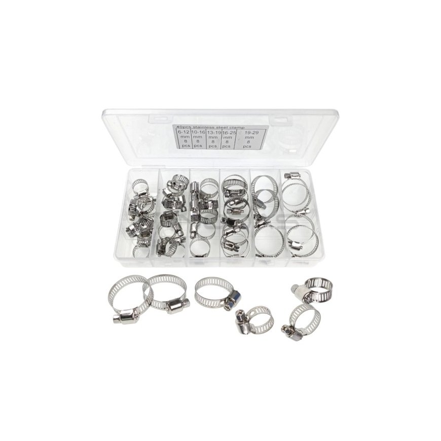 OEM Clamping Strip 51x70mm - 5 pcs, - metal worm clamp for pipes and ...