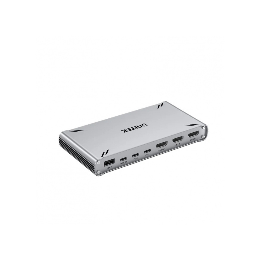 Unitek USB-C KVM switch 10Gbps with HDMI and file transfer between systems D1118AGY01-EU buy in ...