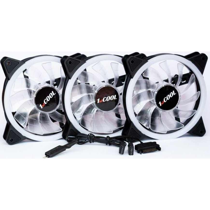 1St Cool 1stCOOL AURA EVO F12 ARGB Fan 3 Pack (KIT-AURA-EVO-1) KIT-AURA ...