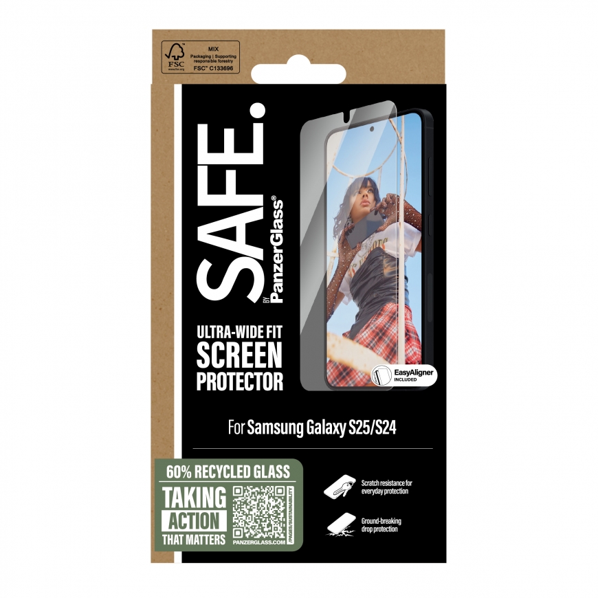 PanzerGlass SAFE. by ® Screen Protector Samsung Galaxy S25 | S24 ...