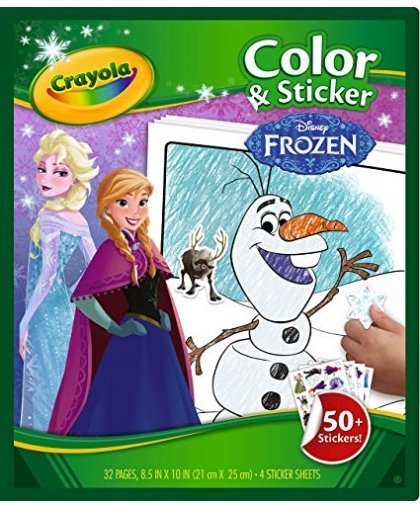 CRAYOLA Frozen coloring & stickering book (ENGLISH) 04-5864 buy in the ...