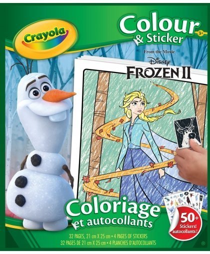 CRAYOLA Frozen coloring & stickering book (ENGLISH) 04-5864 buy in the ...