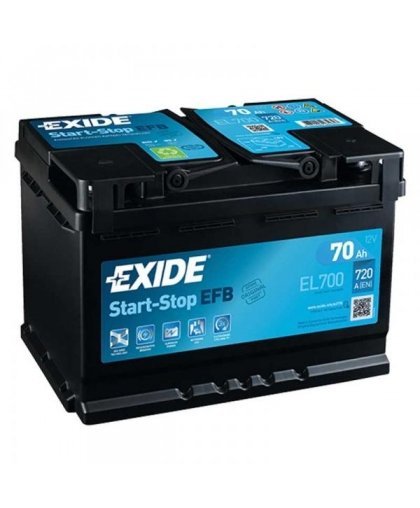 EXIDE EL700 EFB 70Ah 720A (EN) 12V battery EL700 osta veebipoest Frog.ee
