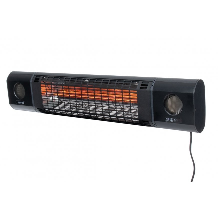 SUNRED Heater SOUND-2000W, Sun and Sound Ultra Wall Infrared-1278314 ...