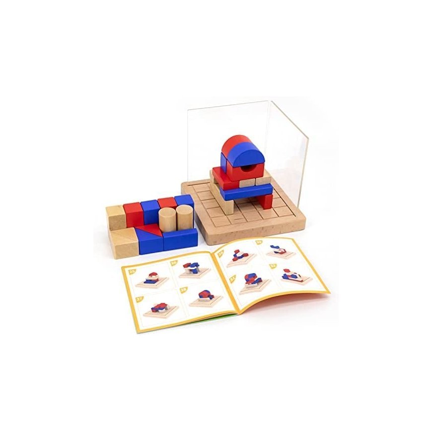 Viga Toys Viga Wooden Building Game 3D Montessori Blocks 44659 buy in ...