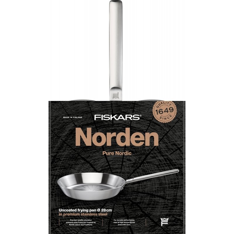 Fiskars Norden frying pan, 28 cm, uncoated 1067629 купить в интернет ...