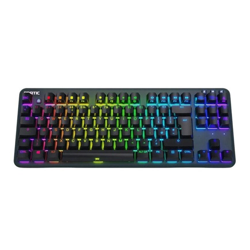 Fnatic miniSTREAK TKL Gaming Keyboard Kailh Speed Silver RGB Black ...