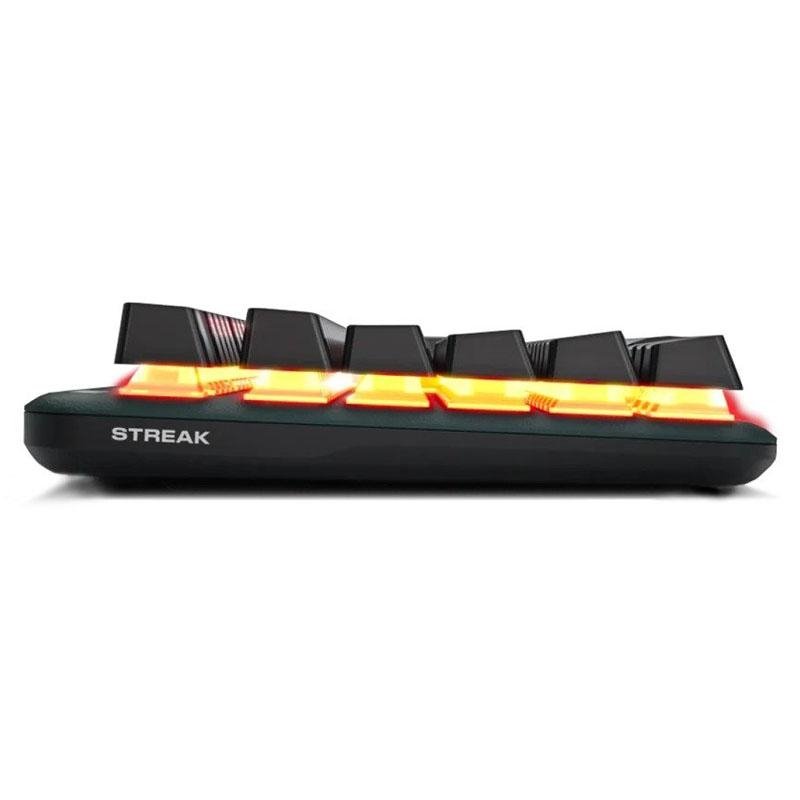 Fnatic miniSTREAK TKL Gaming Keyboard Kailh Speed Silver RGB Black ...