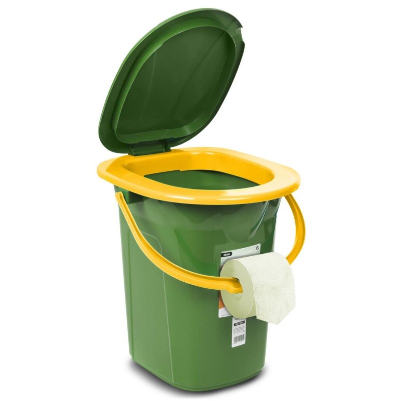 GreenBlue Dark Green Orange Portable Toilet (GB320GO) GB320 buy in the ...