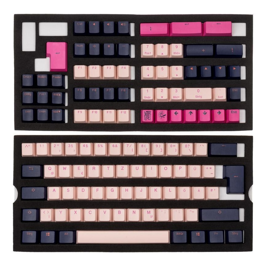 Keyboard Ducky PBT Double-Shot Keycap Set Fuji - DE Layout DKSA109 ...