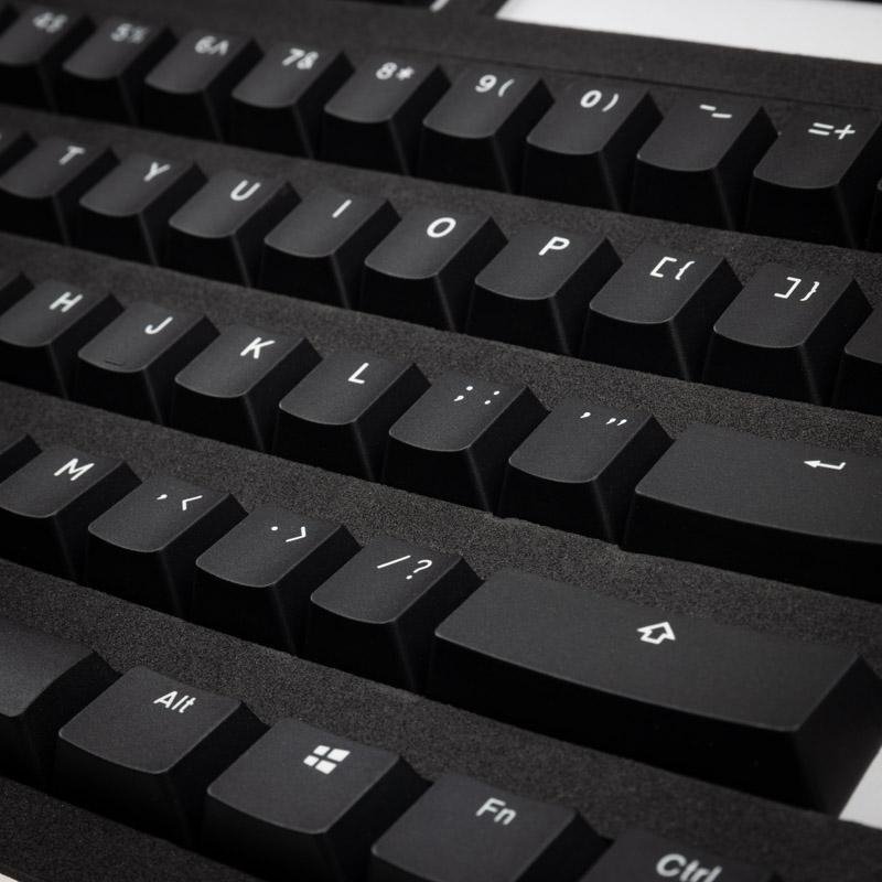 Keyboard Ducky Duck Phantom Black PBT Double-Shot Keycap Set, US layout ...