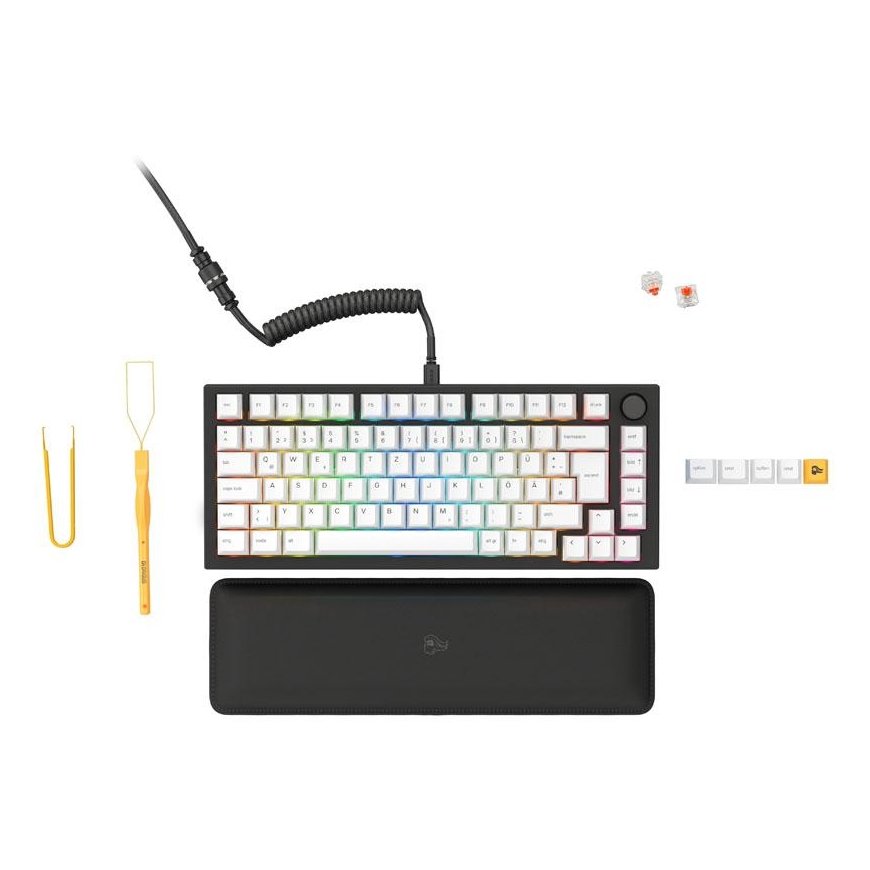 Glorious GMMK Pro Black Slate 75% TKL Keyboard - Predesigned ISO DE ...