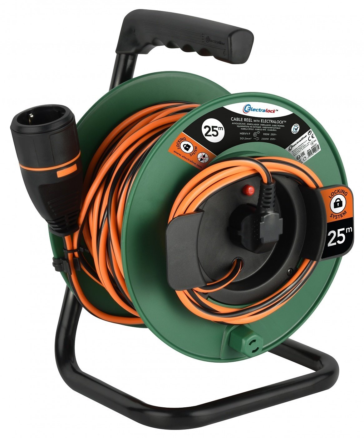 Electraline Electralock 49237 Cable Reel 25m ITR-49237 buy in the ...
