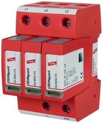 DEHN 230 V AC 952300 MAINS CONNECTED five DEHNGUARD M TNC 275 3 poles ...