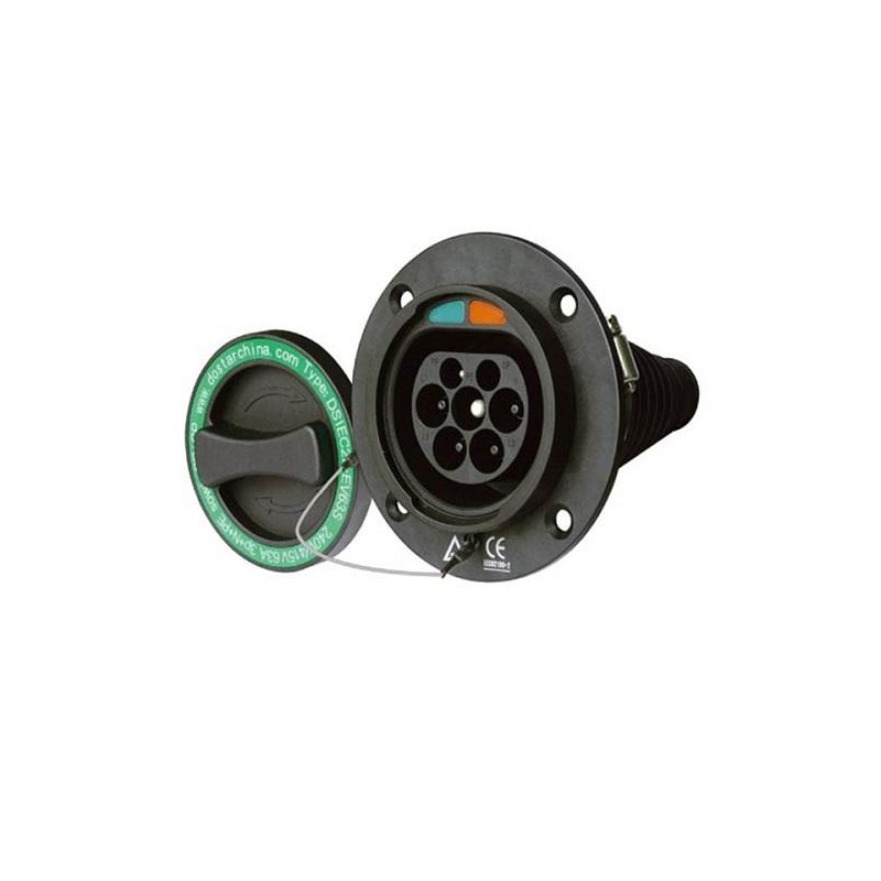 Electric car socket Duosida Type 2 (Male), 32A, 3-phase EV200252 ...