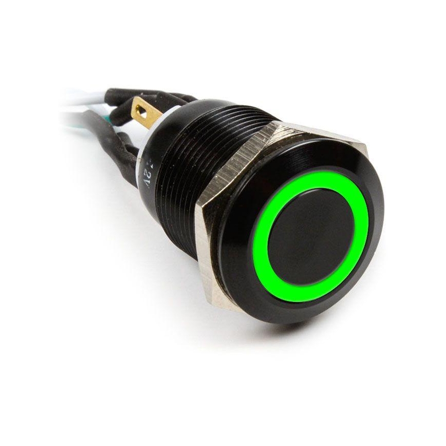 Impactics power button for PC 19 mm, IP65, alias LED (LAN_22_IP65_ALB ...