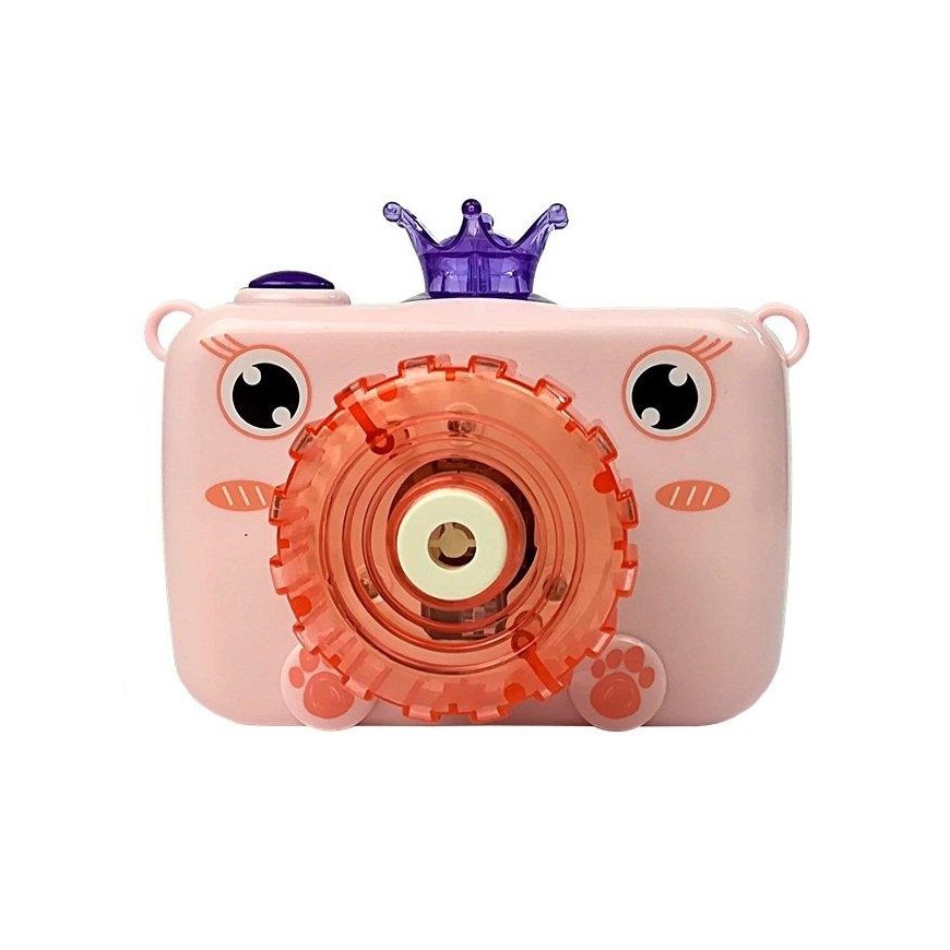 Lean Cars Camera Blowing Soap Bubbles Battery Pink Bubble Generator ...