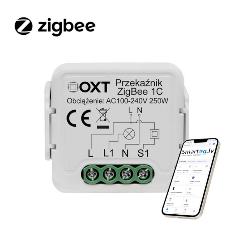 Zigbee 1 button mini relay buy in the online store at Best Price | Frog.ee