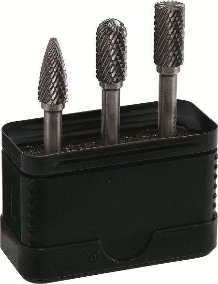 3 pcs in the set rotary files for metal: ZYA-S end mill, rounded ...