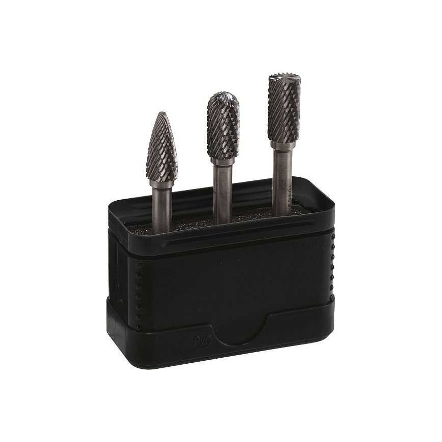 3 pcs in the set rotary files for metal: ZYA-S end mill, rounded ...