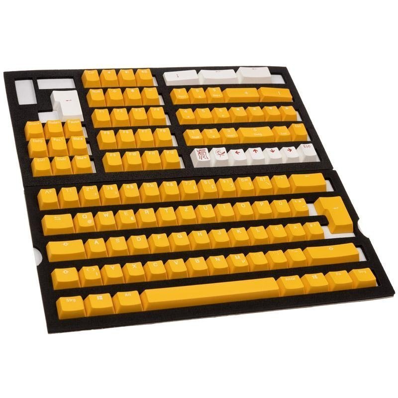 Keyboard Ducky PBT Double-Shot Keycap Set Yellow - DE Layout DKSA109 ...