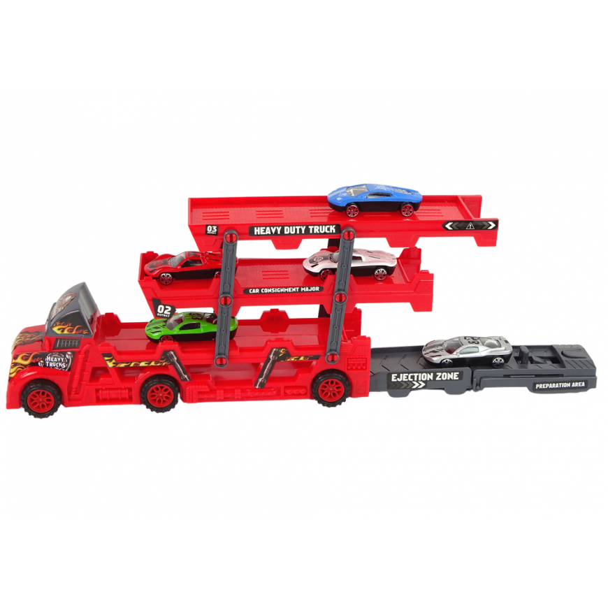 Lean Cars Large 3 Deck Truck Trailer Heavy duty truck with extendable ...