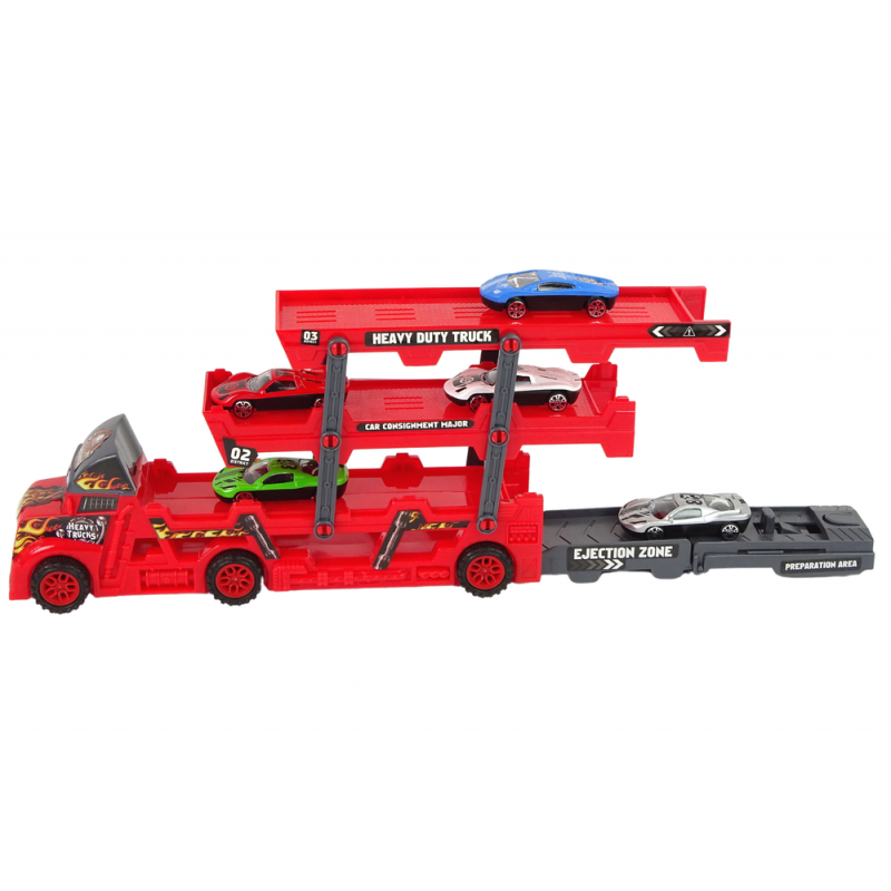 Lean Cars Large 3 Deck Truck Trailer Heavy duty truck with extendable ...