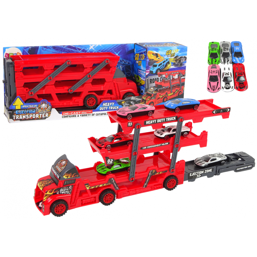Lean Cars Large 3 Deck Truck Trailer Heavy duty truck with extendable ...