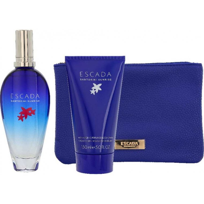 Escada Santorini Sunrise Gift Set gift set (EDT, 100 ml + body cream ...